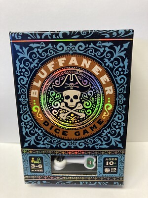 Bluffaneer Dice Game Pirates Treasure Bone Dice Strategy Ages 10+ 3-6 ...