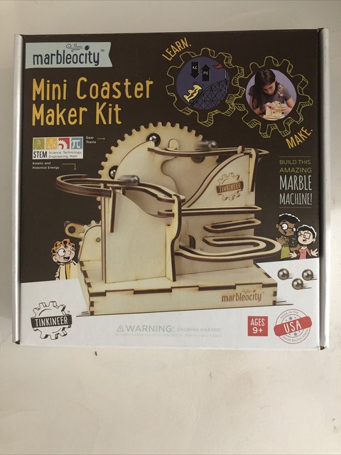 Mini Coaster Maker Kit Tinkineer Marbleocity Marble Run MAMC100BB for ...