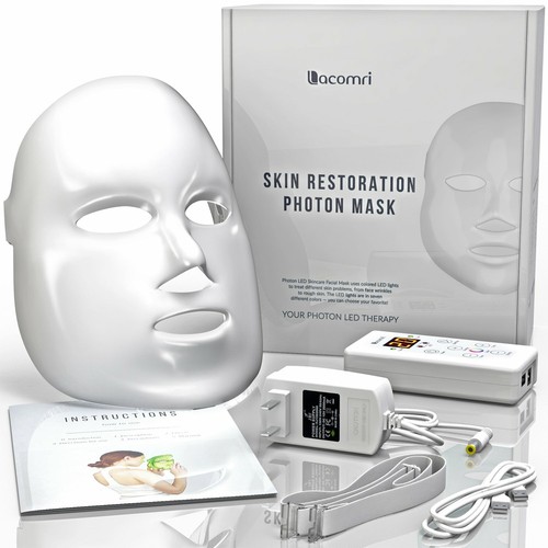 PRO Luxe LED Full Face Mask Light Therapy KOREAN Skin Care Light Up ...