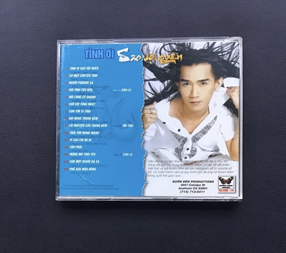 Best of Minh Thuan 4 - Tinh Oi Sao Voi Quen - Vietnamese Music CD ...