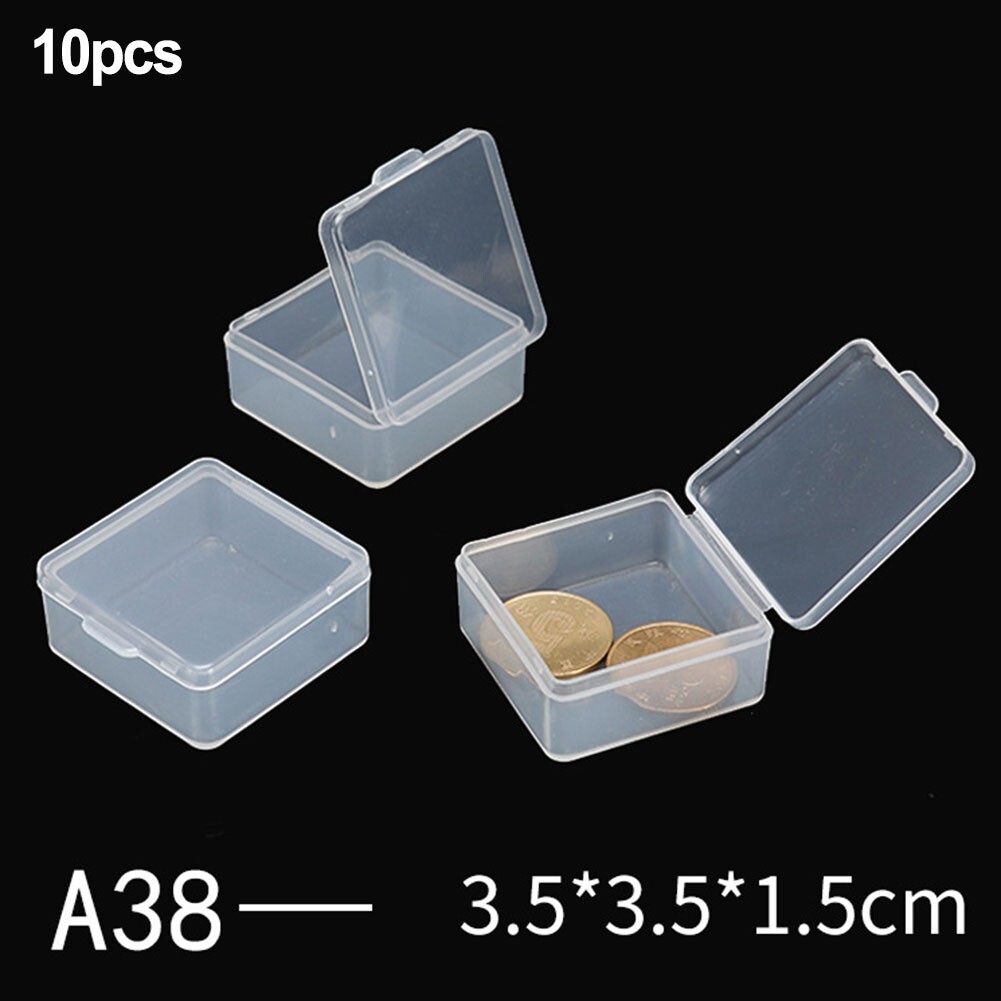 Small Clear Dust Boxes for Jewelry Nails Screws Perfect for DIY Crafts ...