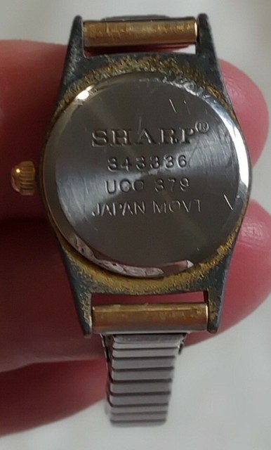 Vintage Womens Sharp Quartz Wrist Watch Japan UCC379 Needs Battery gold ...