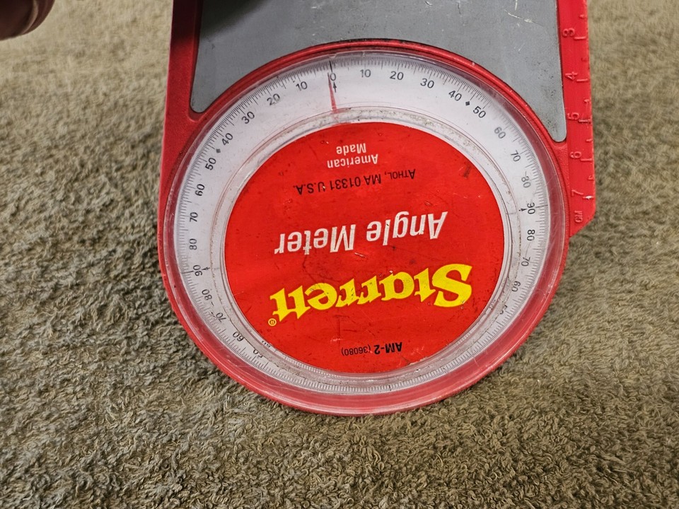 Starrett Angle Meter AM-2 Magnetic Base Machinist Precision Tool 36080 ...
