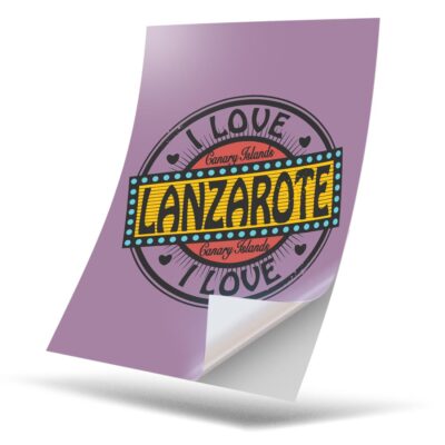 1 x Vinyl Sticker A4 - Lanzarote Canary Islands Travel #10560 | eBay UK