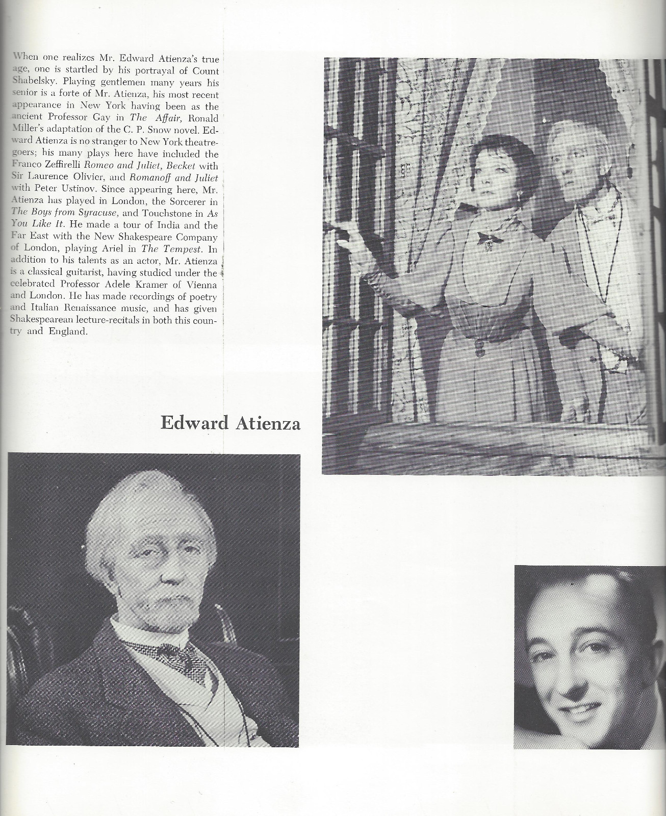 Vivien Leigh "IVANOV" John Gielgud / John Merivale 1966 Souvenir ...