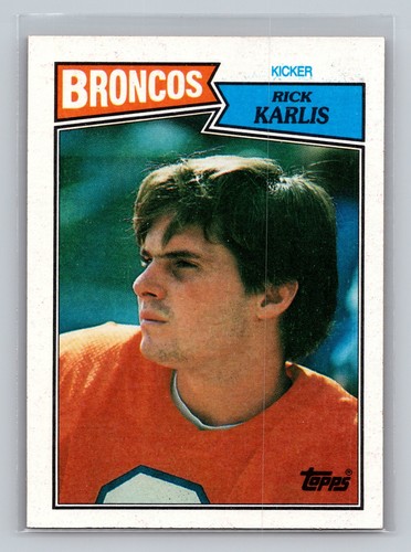 Rich Karlis #36 1987 Topps Denver Broncos | eBay