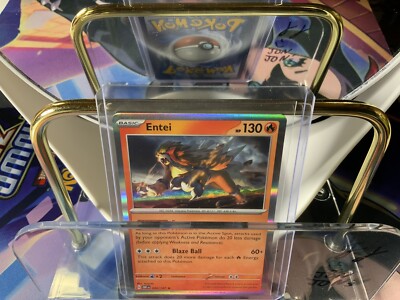 HOLO Entei 030/197 NM / M - Obsidian Flames Scarlet Violet Pokemon Card ...