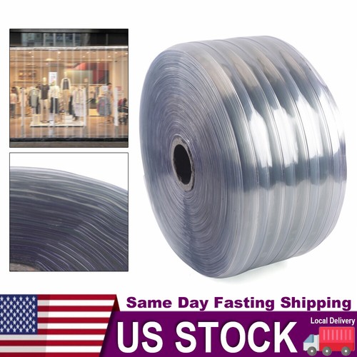 Plastic Vinyl Strip Door Curtain 164 Feet Clear PVC Curtain Bulk Roll ...