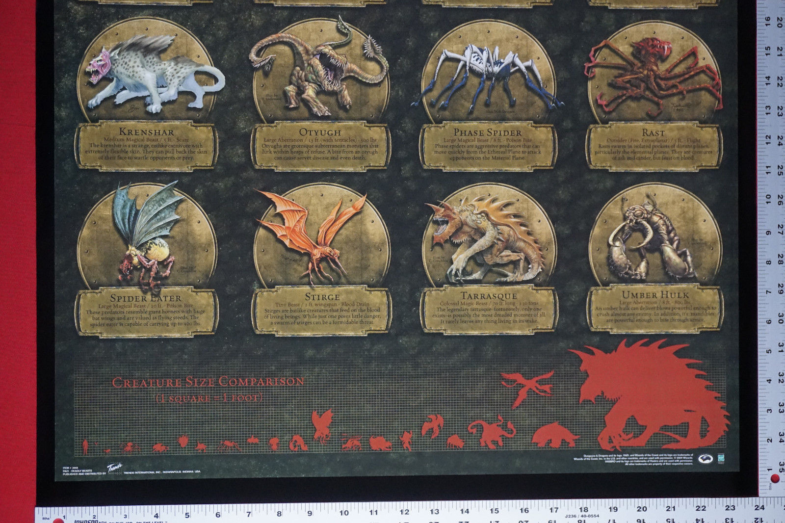 Dungeons and Dragons Deadly Beast D&D Character Size Picture Poster ...