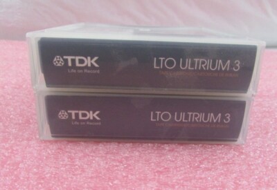 Lot Of 2 NEW TDK: LTO Ultrium 3 Tape/Data Cartridge 400GB/800GB ...