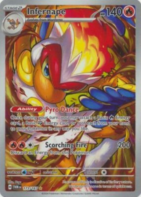 x1 Infernape - 173/167 - Illustration Rare Pokemon SV06 Twilight ...
