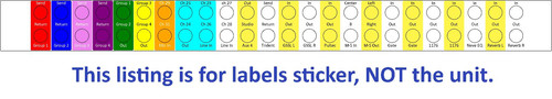 Custom front panel labels sticker for patchbay Behringer ULTRAPATCH ...