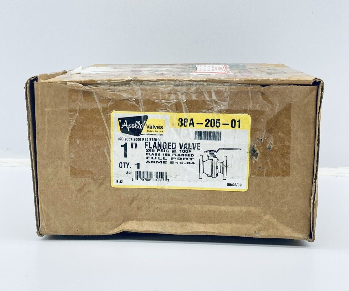 UNUSED APOLLO 88A-205-01 1" FLANGED BALL VALVE FULL PORT - CWP 285PSI ...
