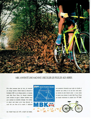 publicité Advertising 0523 1991 MBK vélo Rockfighter High Power Frame ...