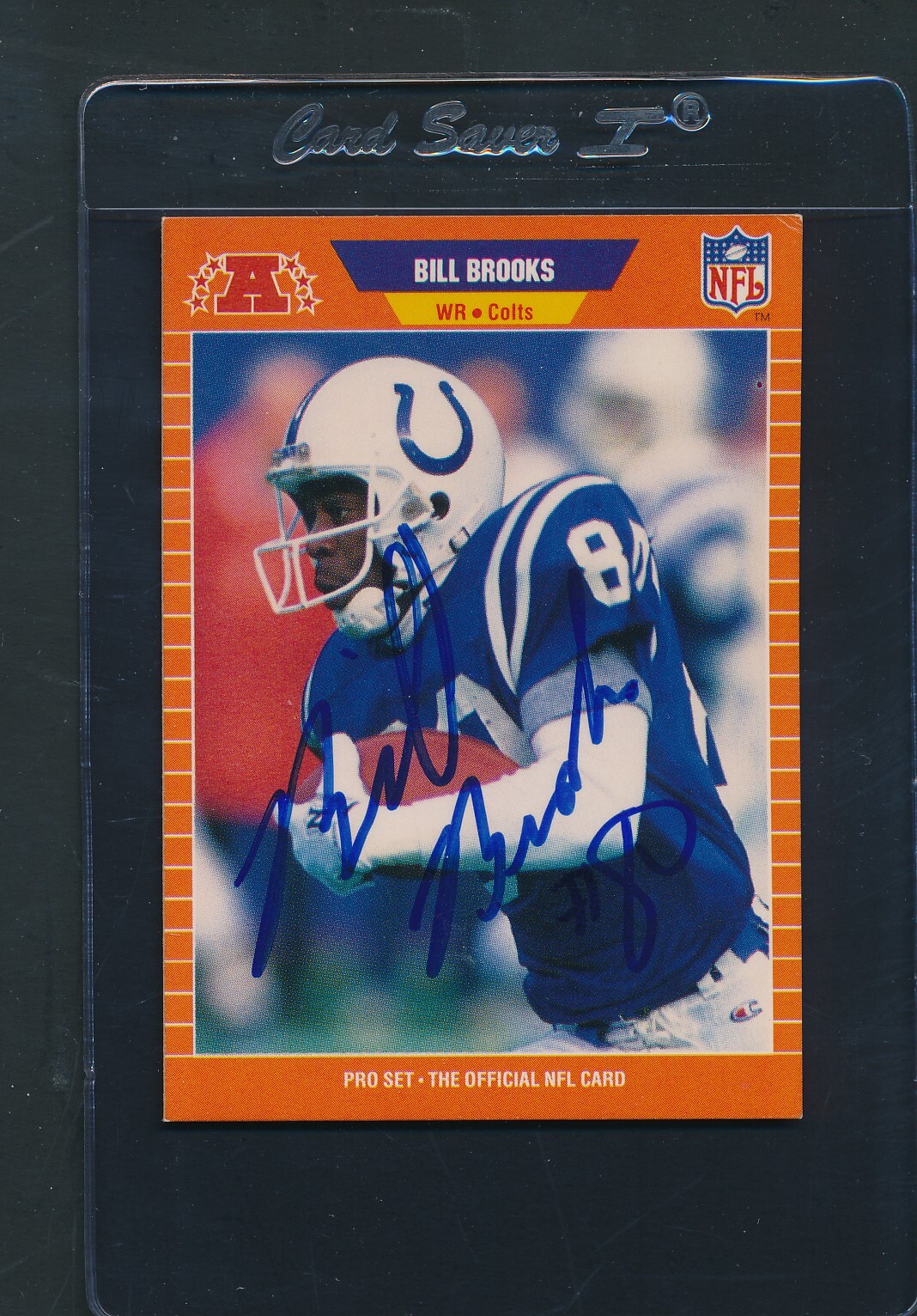 1989 Pro Set #158 Bill Brooks Colts Signed Auto *E2865 | eBay