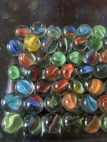 5/8” Vintage Glass Shooter Cats Eye Marbles Mix Tri-Color ~ Toy / Hobby Lot 0086 | eBay