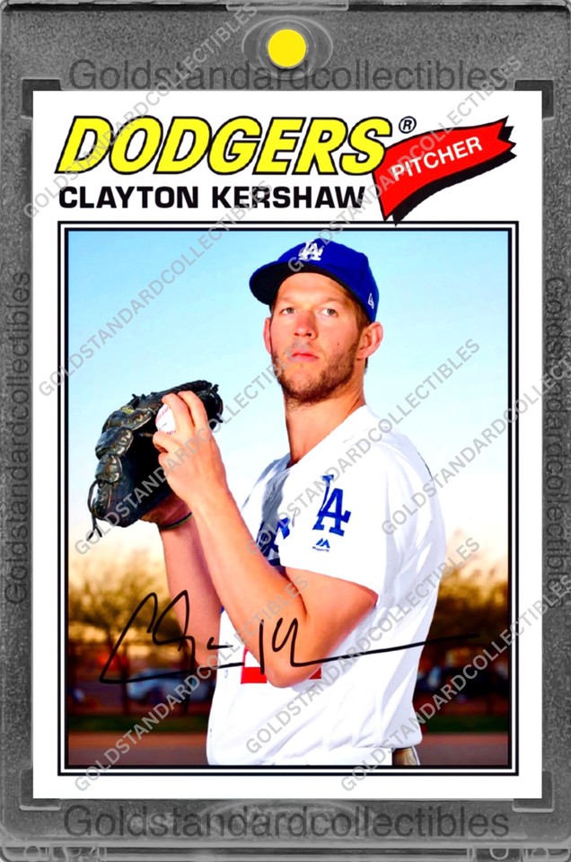 Clayton Kershaw RARE TOPPS INVESTMENT CARD SSP DODGERS HALL OF FAME MVP ...