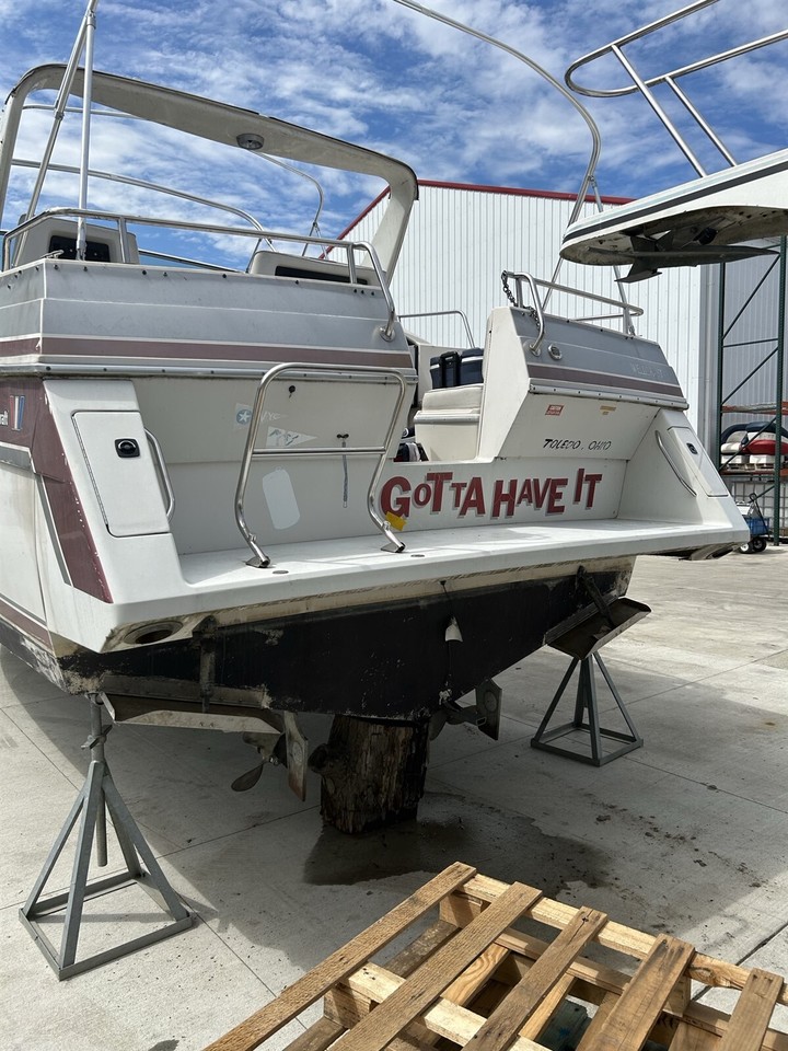 89 Wellcraft St Tropez 3200 Boat swim platform with Storage box pockets ...