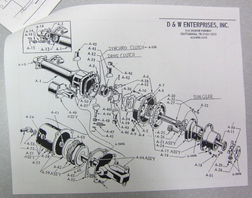 HALIBRAND CHAMP QUICK CHANGE DIFFERENTIAL TECH MANUAL & D&W COLUMBIA ...