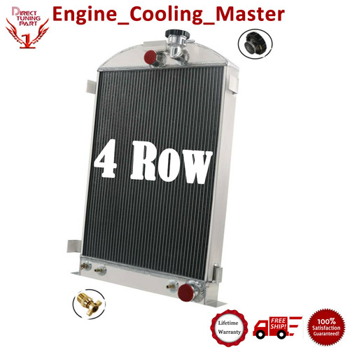 4 Row Full Aluminum Core Radiator For 1930-1936 Ford Model-A Hot Rod ...