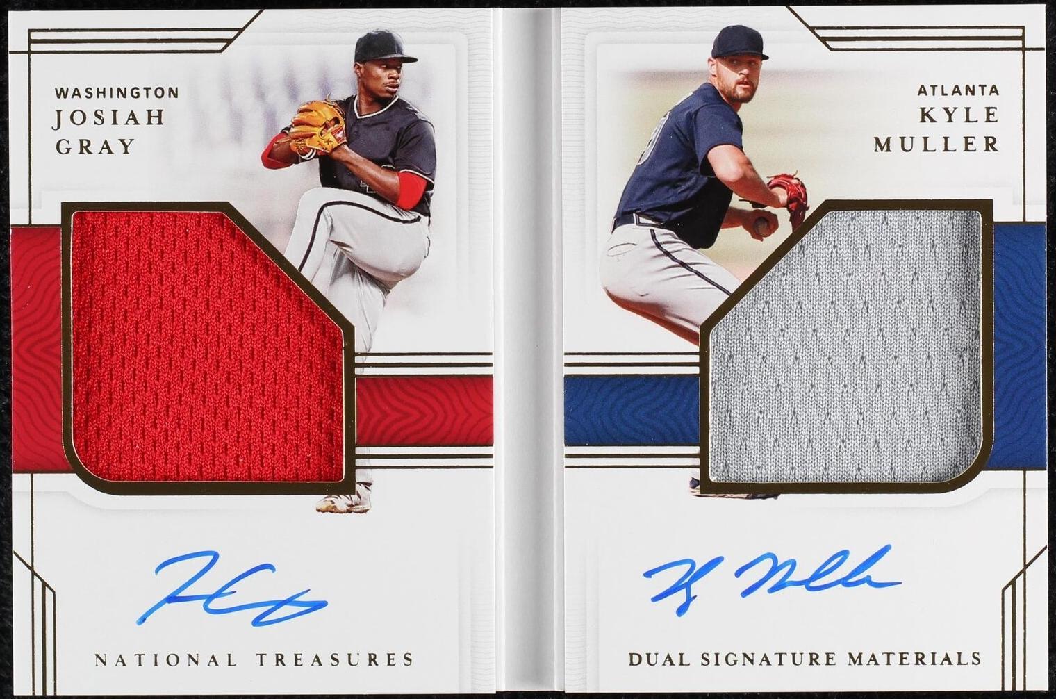 2022 Panini National Treasures - Dual Signature Materials Booklets ...