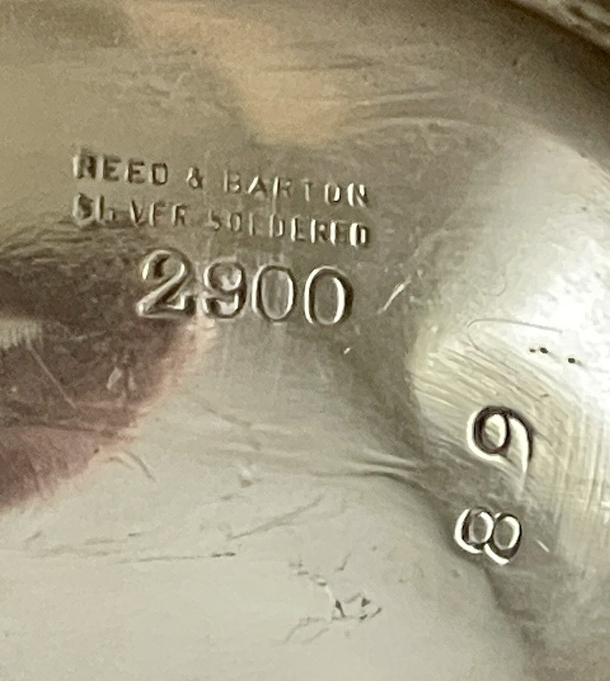 1900s 1928 US NAVY WARDROOM OFFICER MESS REED & BARTON SILVER PLATE ...