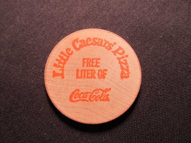 Birmingham, Alabama Wooden Nickel Token - Little Caesars' Pizza Coca ...