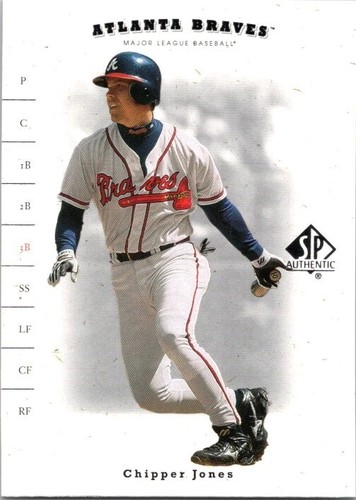 2001 UD SP Authentic Base #45 Chipper Jones | eBay