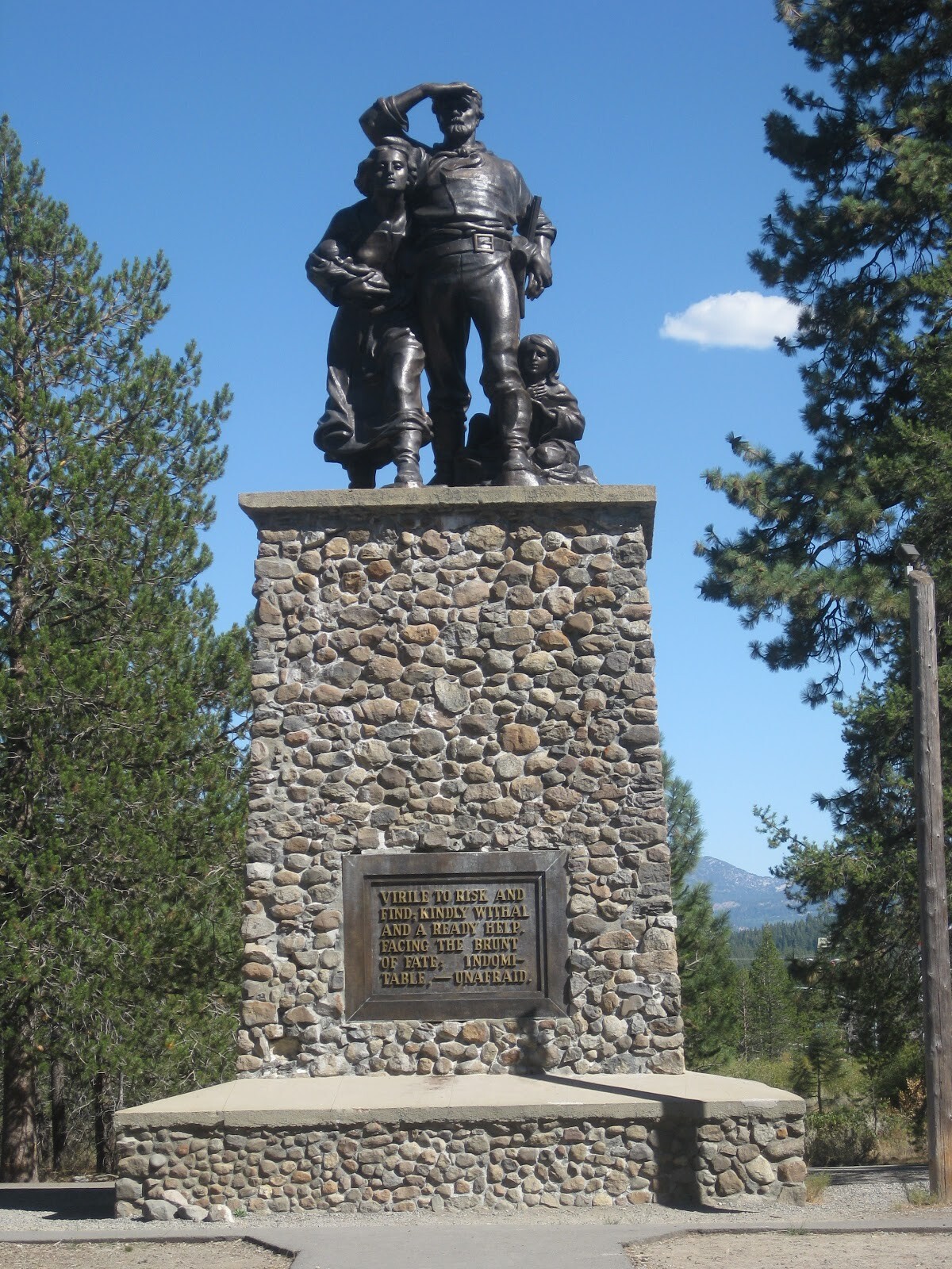 Donner Memorial Monument State Park - California Landmark Sign patch ...