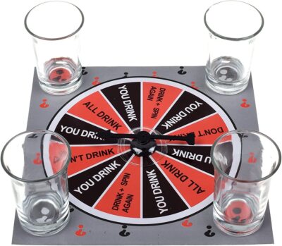 Spin The Shot Drinking Game Glass Spinner For Home Party Father day All ...