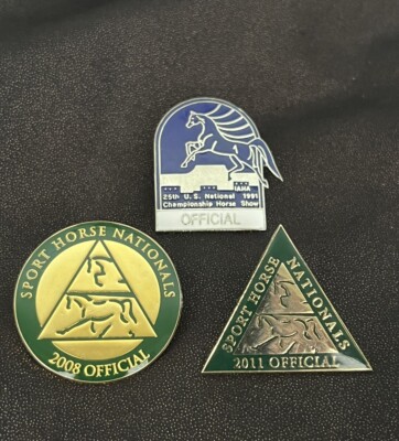 Arabian Nationals Official Lapel Pins 1991, 2008, 2011 | eBay
