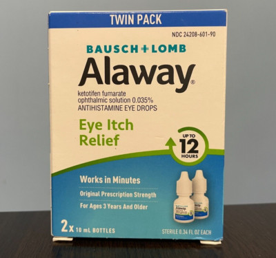 Alaway Antihistamine Eye Drops Allergy Relief from Itchy Eyes EXP 11/ ...