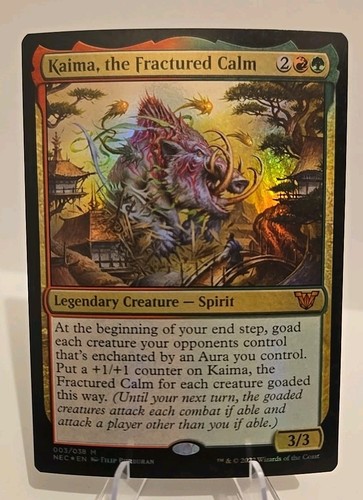 Kaima, the Fractured Calm Commander: Kamigawa: Neon Dynasty Foil for ...