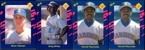 1990 Classic Blue Seattle Mariners (4) Card Lot - UNIQUE FIND – ONE OF ...