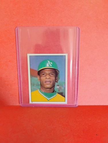 1981 Topps Baseball Stickers #15 Rickey Henderson Oakland Athletics HOF ...