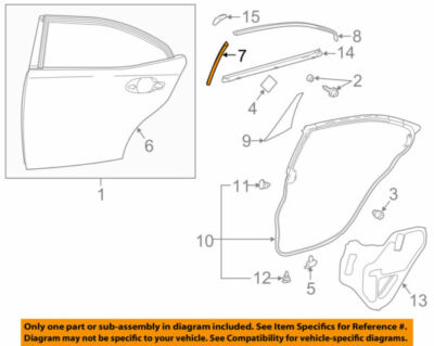 75952-53010 Toyota Tape, black out, inner front lh 7595253010, New ...