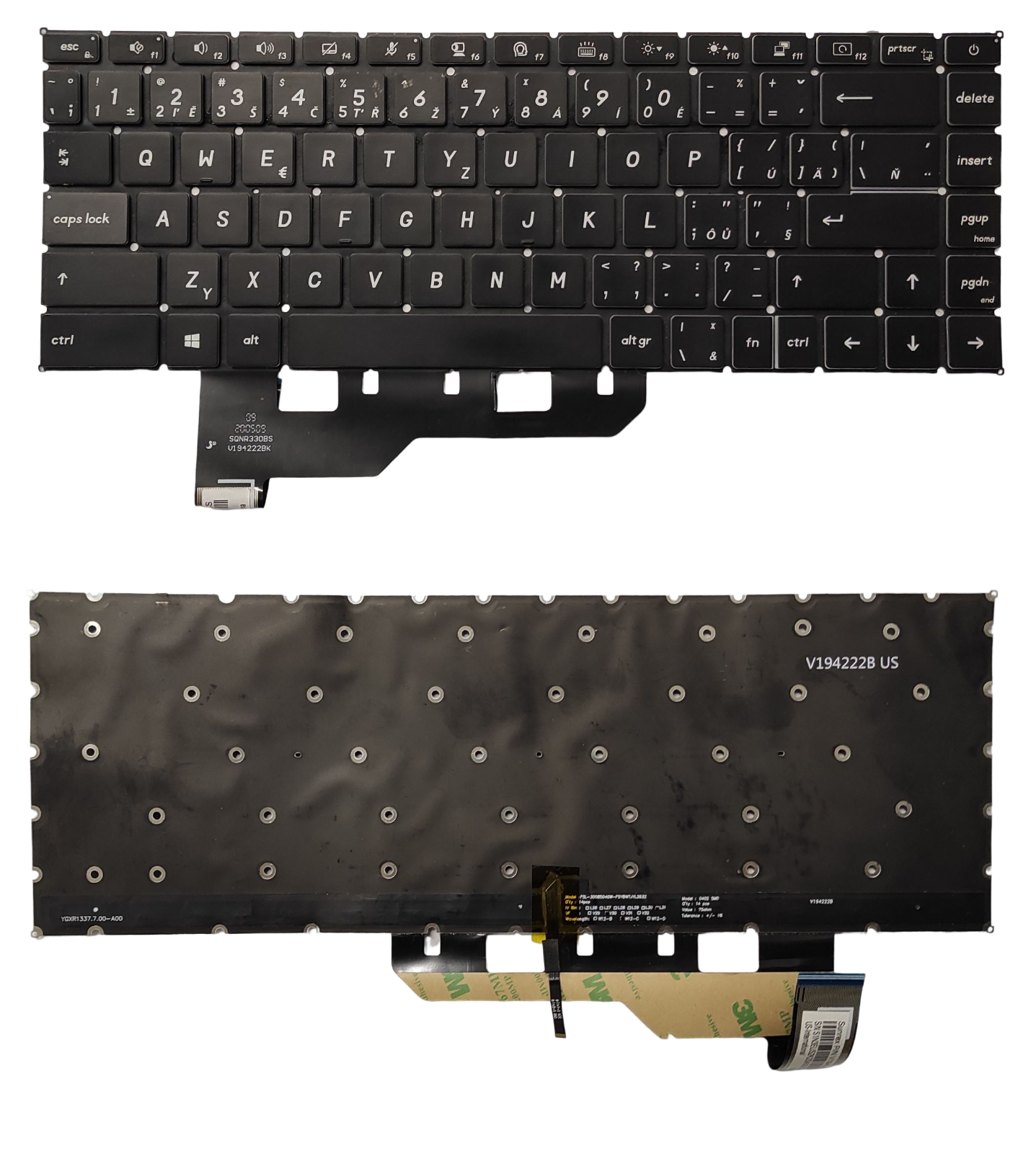 CZECH QWERTY Keyboard MSI WS66 CREATOR 15 10TK 10Tk-081 Backlit | eBay