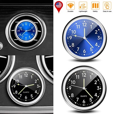 Car Dashboard Mini Tiny Clock Luminous Car Vent Clocks Watch for Boat ...