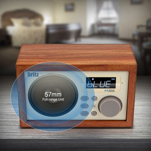 Britz Portable Bluetooth Speaker With Clock Alarm Radio Ba-c1 Soundroom ...