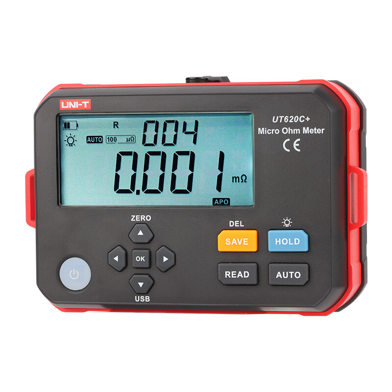 UNI-T Digital Micro Ohmmeter DC Low Resistance Tester 0.001mΩ~300.0kΩ ...
