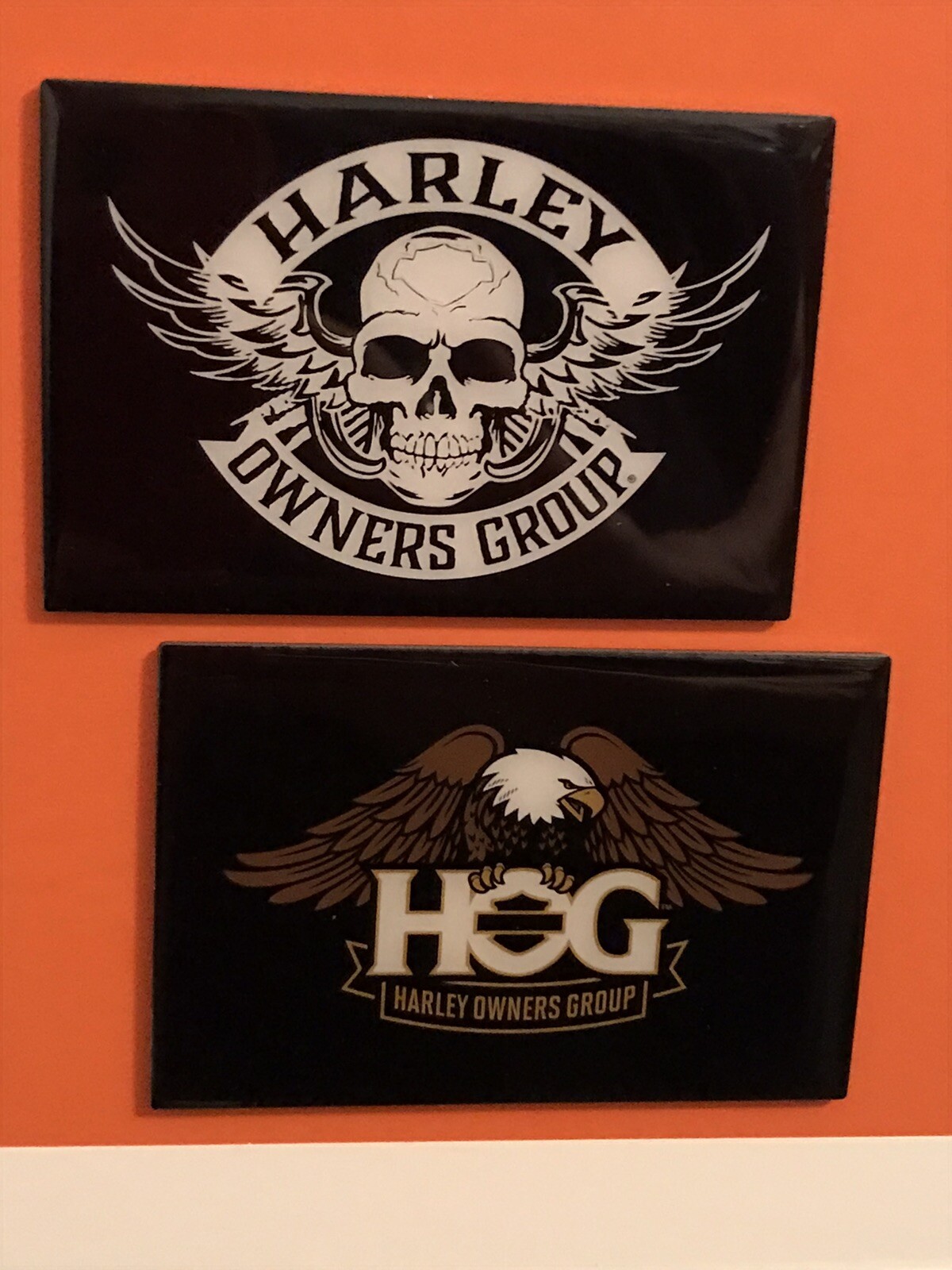 Harley Davidson Set Of 2 HOG Magnets, Harley Owners Group Magnets, NEW ...