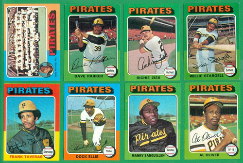 1975 TOPPS PITTSBURGH PIRATES TEAM SET NM NL EAST CHAMPIONS POPS PARKER ...