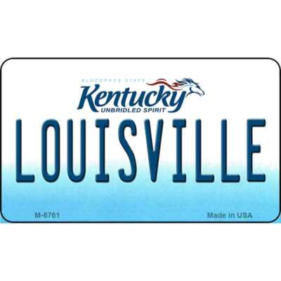Louisville Kentucky State License Plate Tag Novelty Magnet M-6761 | eBay