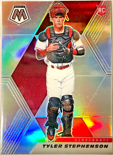 2021 PANINI MOSAIC #216 TYLER STEPHENSON *ROOKIE CARD* CINCINNATI REDS ...