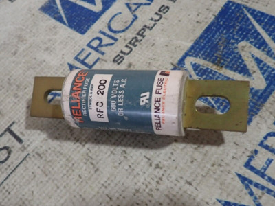 Reliance RFC 200 200 Amp 600 Volt Bolt On Rectifier Fuse RFC200 | eBay