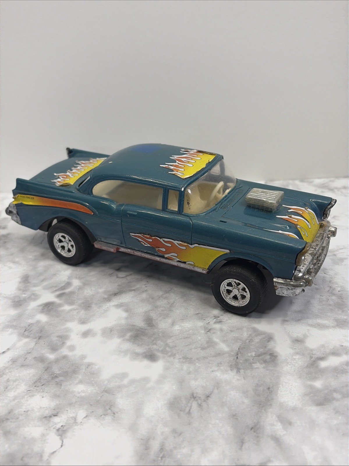 Vintage YCT Pull String Car 1957 Chevy Hot Rod Racer Toy Car. | eBay