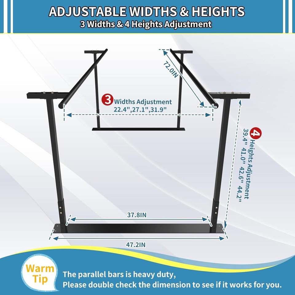Physical therapy parallel bars, Walking assist bar for rehab & walking ...