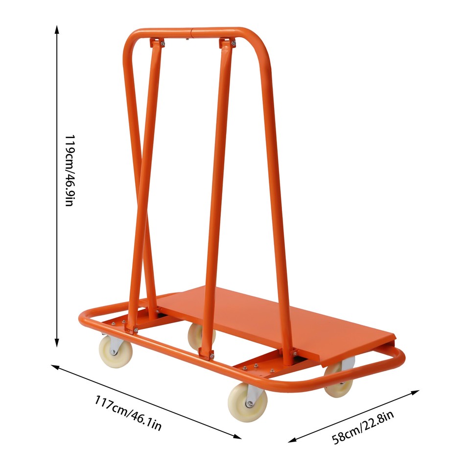 3000lbs Drywall Cart Plasterboard Trolley Heavy Duty Handling Panel ...