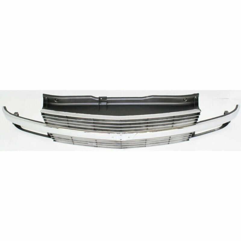 New GM1200371 Front Grille Chrome and Silver Fits Chevrolet Astro 1996 ...