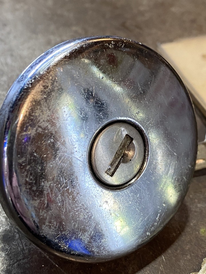Antique gas cap with two keys filler station vintage fuel Vehicle ...